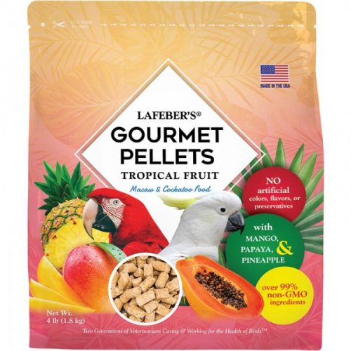 Case of 4 Macaw Tropical Fruit Gourmet Pellets 4 lb (1.8 kg) - Lafeber Co.
