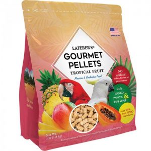 Case of 4 Macaw Tropical Fruit Gourmet Pellets 4 lb (1.8 kg) - Lafeber Co.