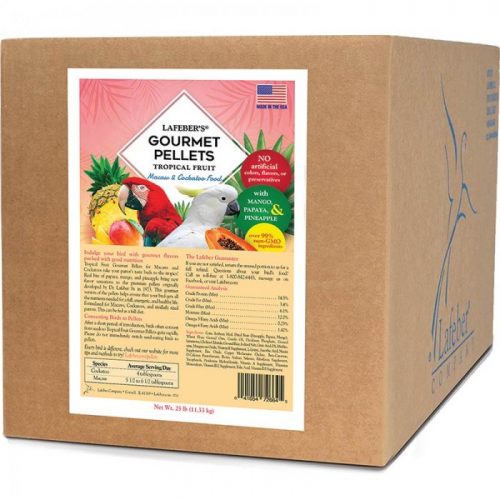 Macaw Tropical Fruit Gourmet Pellets 25 lb (11 kg) - Lafeber Co.
