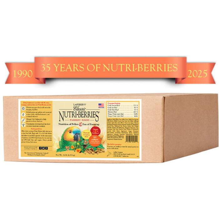 Parrot Nutri-Berries 14 lb (6.4 kg) - Lafeber Co.