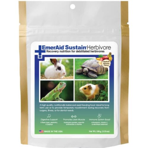 EmerAid Sustain Herbivore Apple and Banana 100g pouch - Lafeber Co.