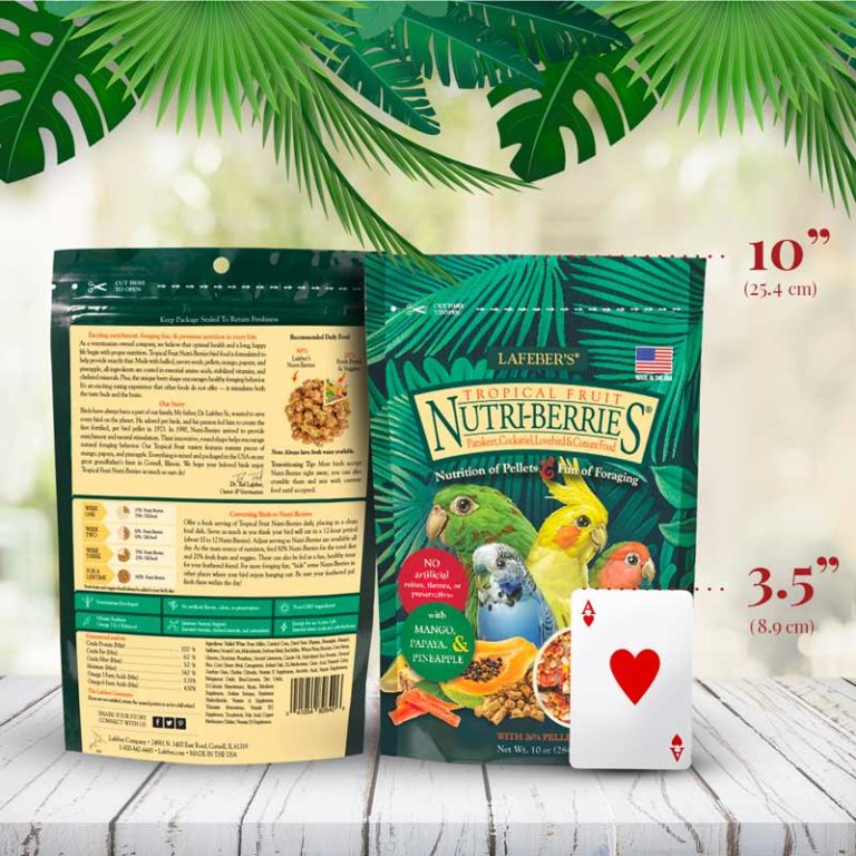 Tropical Fruit Nutri-Berries for Cockatiels 10 oz – Lafeber Company