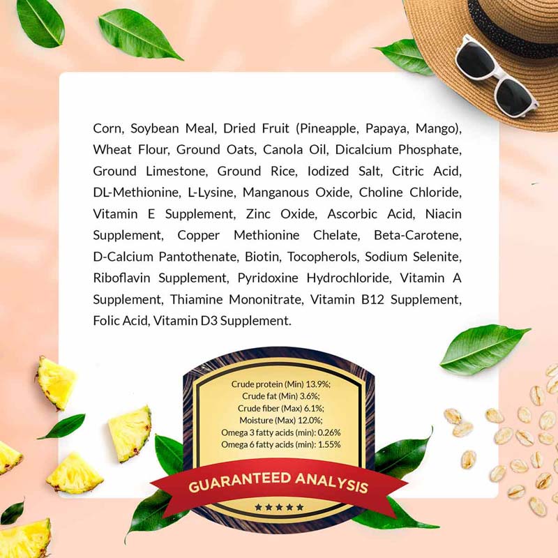 Finch Tropical Fruit Gourmet Pellets 1 Ib – Lafeber Company